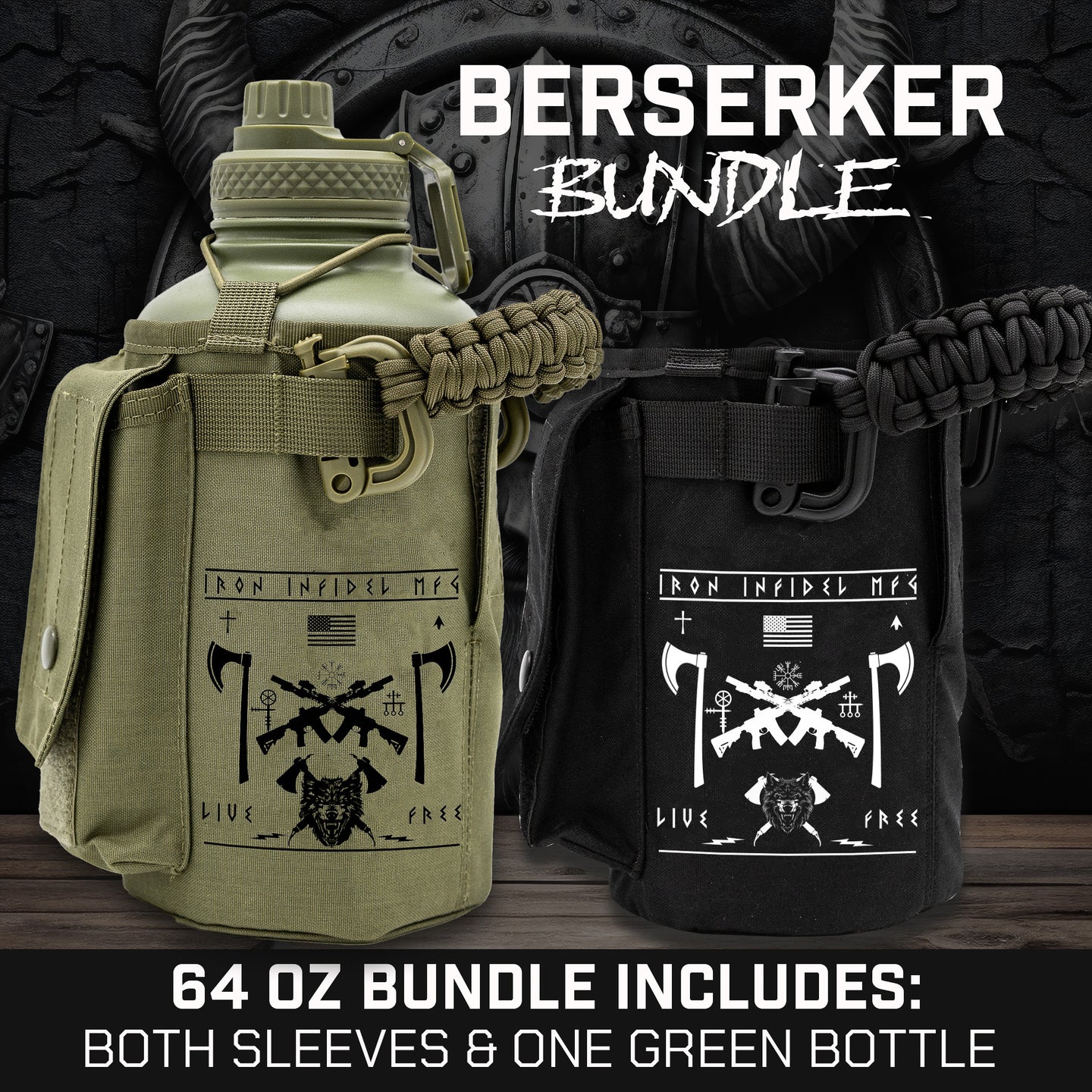 32oz Compact Battle Bottles – Iron Infidel