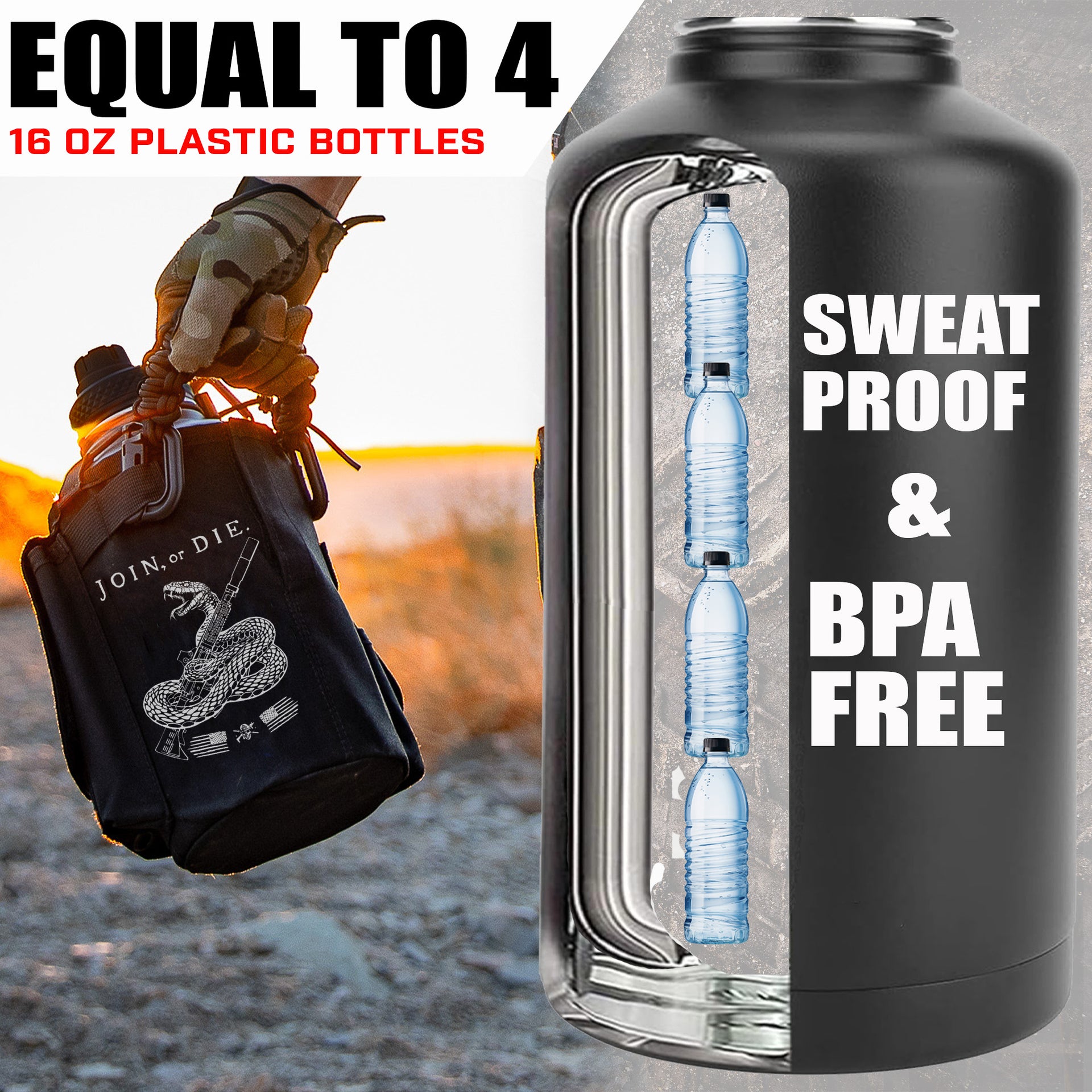 32oz Compact Battle Bottles – Iron Infidel