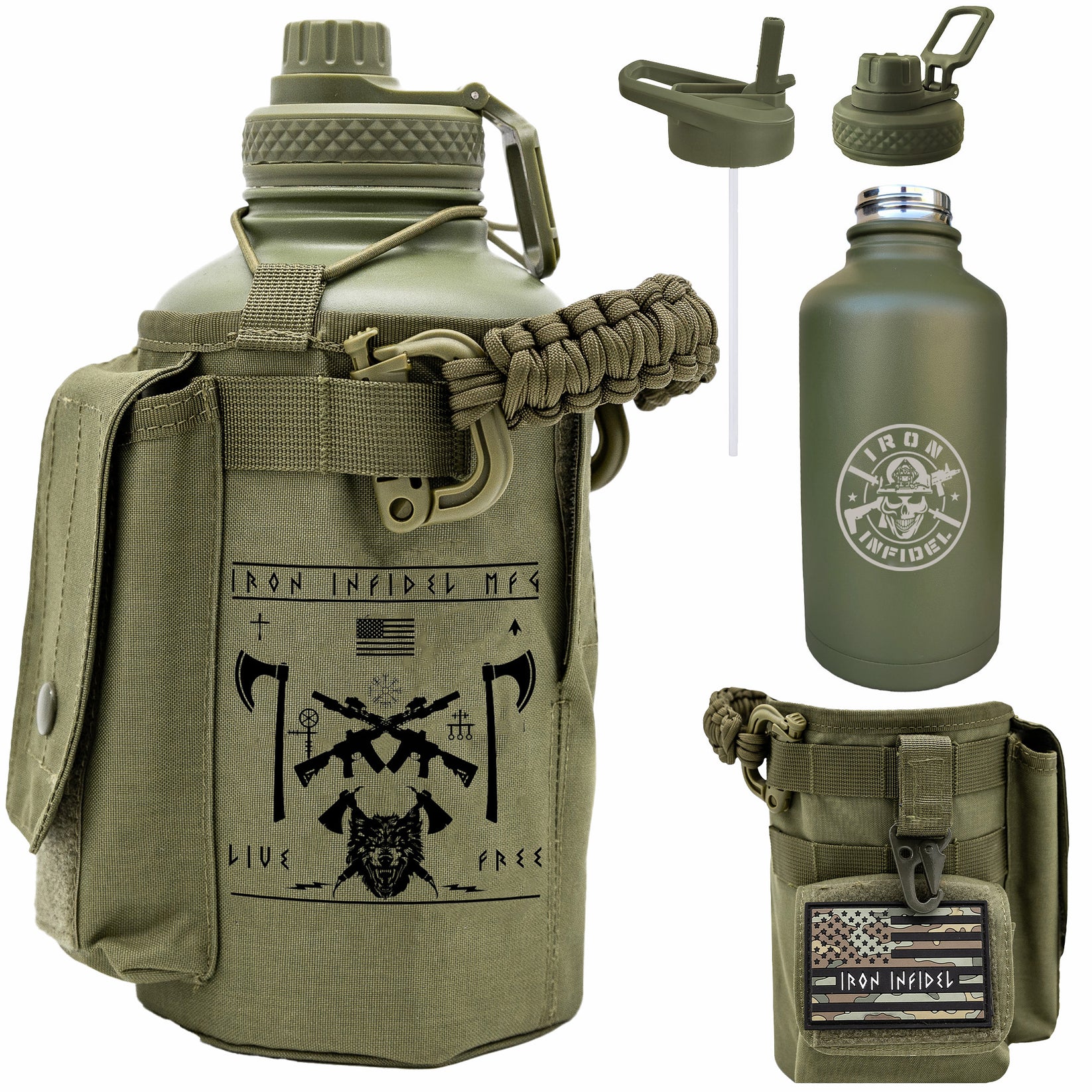 Battle Bottles by Iron Infidel - Stainless Steel Water Bottles