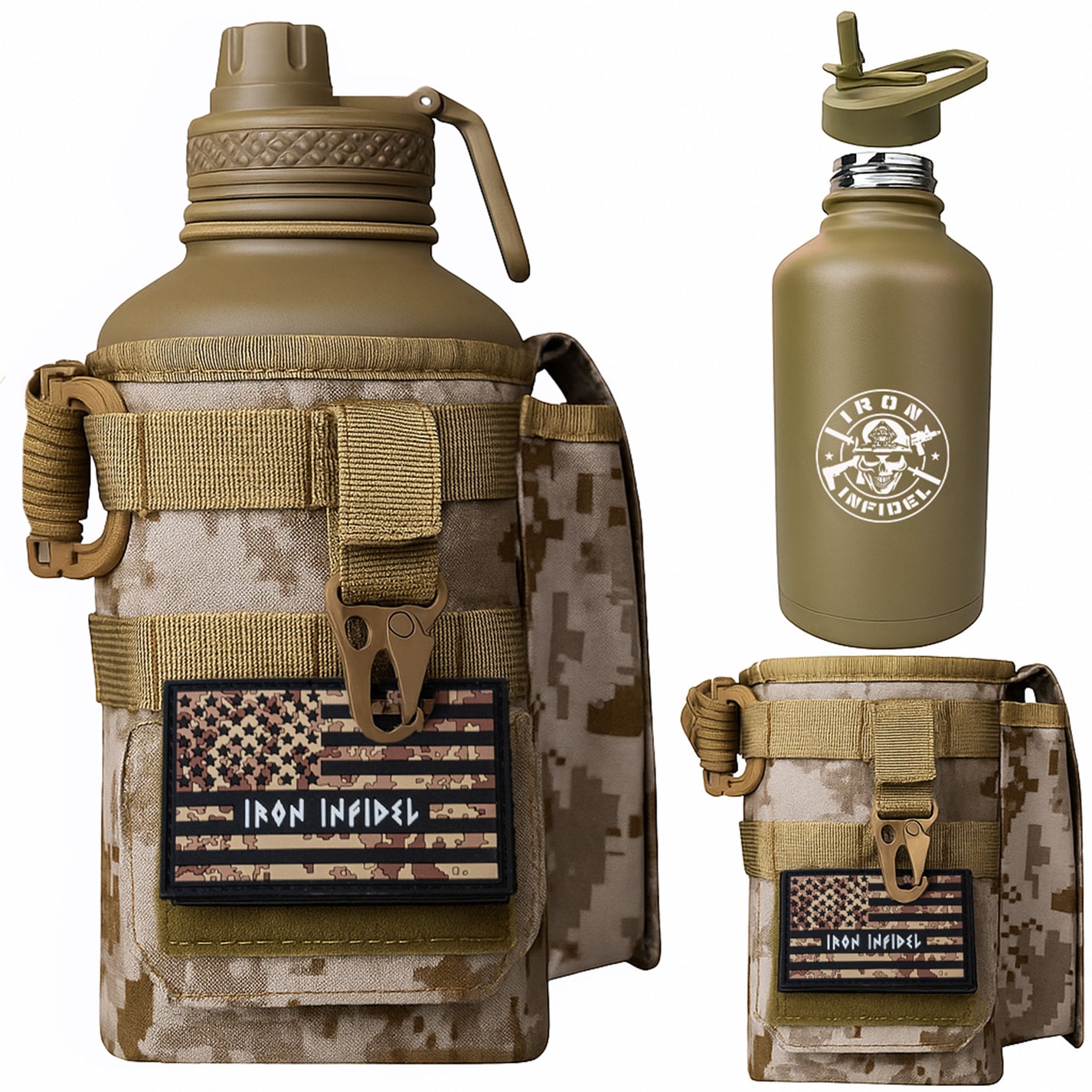 Battle Bottles by Iron Infidel - Stainless Steel Water Bottles